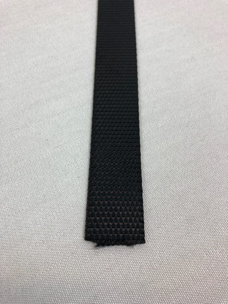 Webbing 19 mm svart brottgräns 600 kg, UV-beständig - Heyman & Holmberg
